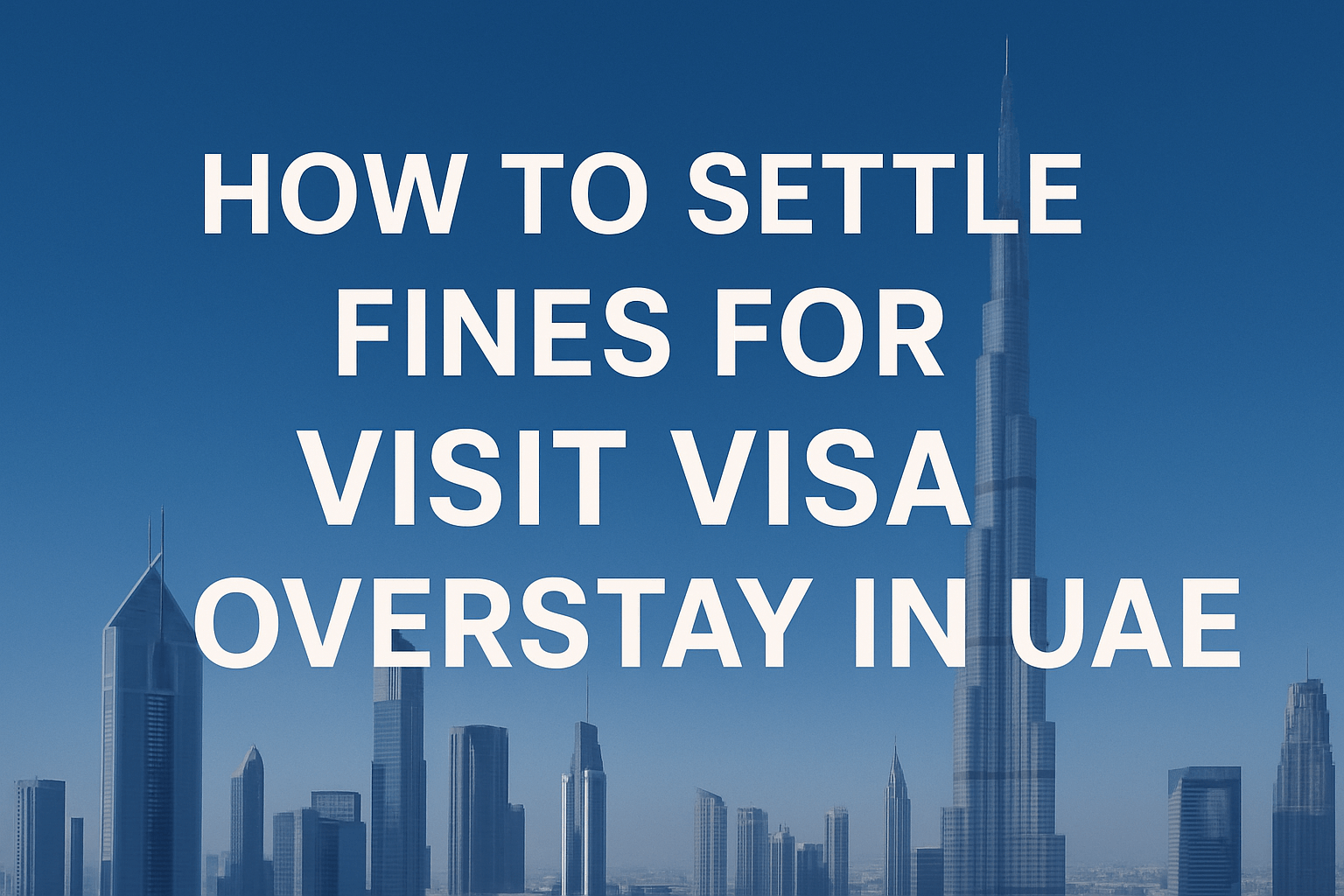 Dubai Visit Visa Overstay or Absconding? Settle It Now